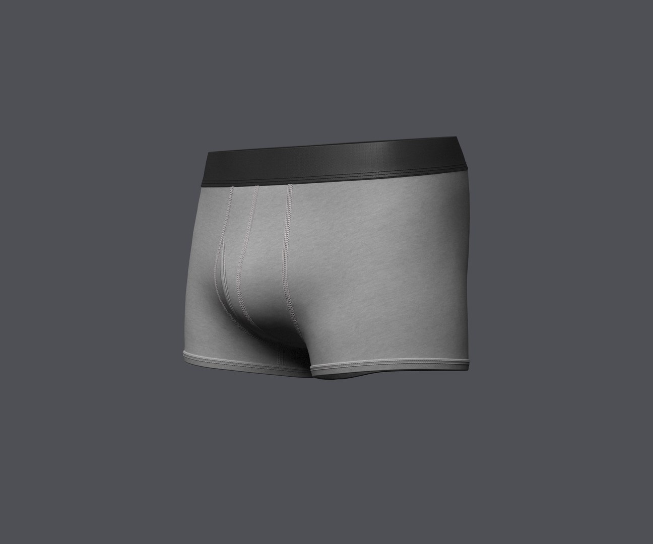 Mens Boxer Brief With Pouch 3D Model Model - TurboSquid 2236417