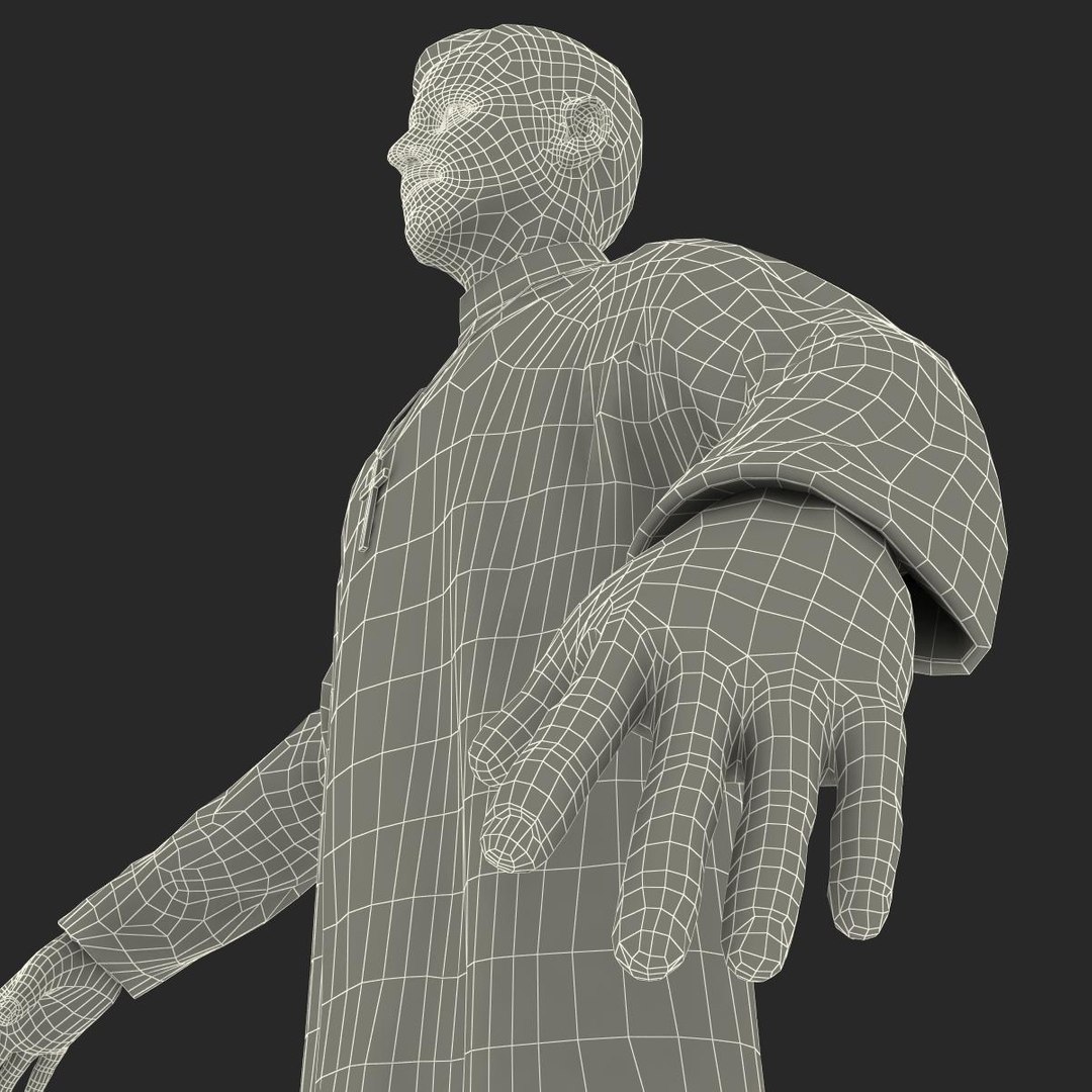 3d Model Priest Rigged