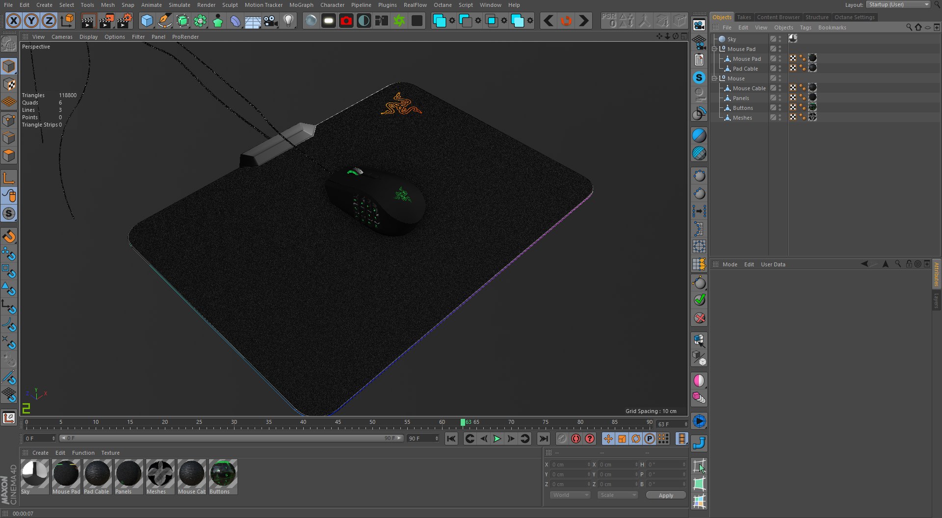 Razer Naga Chroma Mouse 3D Model - TurboSquid 1357544