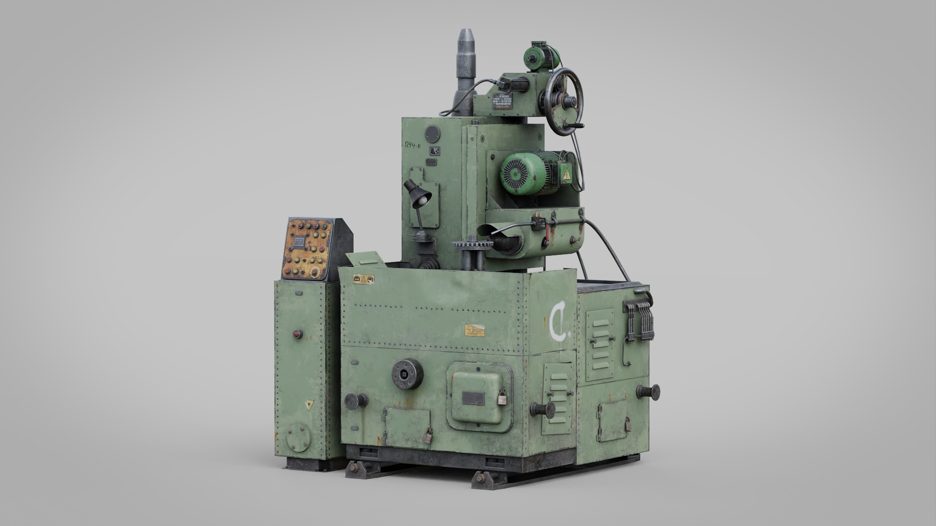 3D Industrial Milling Machine Collection Realtime - TurboSquid 2318035
