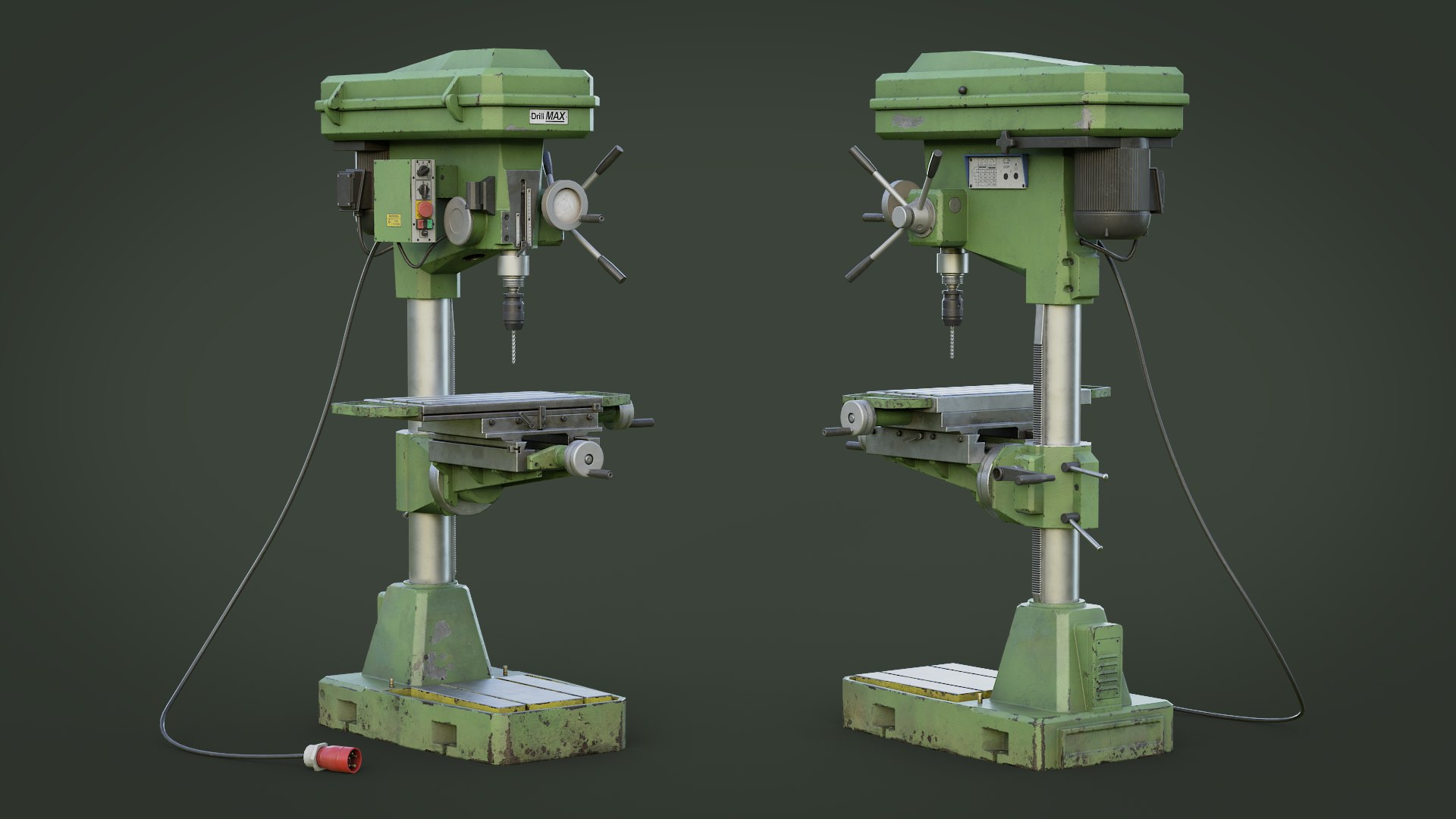 3D Industrial Milling Machine Collection Realtime - TurboSquid 2318035