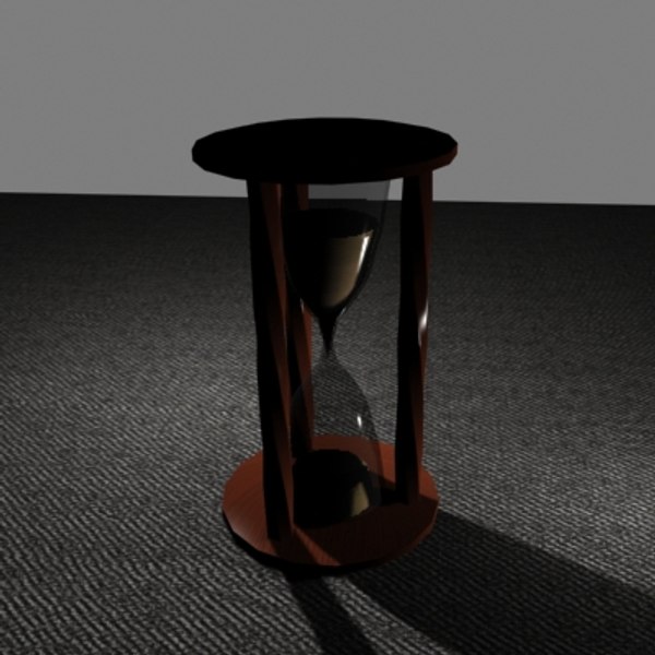 3d hourglass animation model