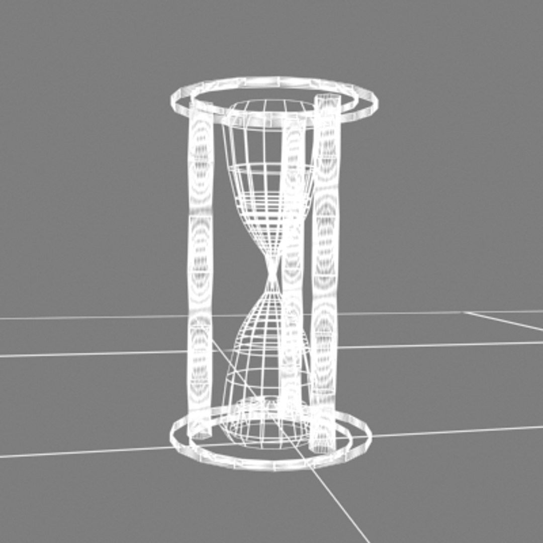 3d Hourglass Animation Model