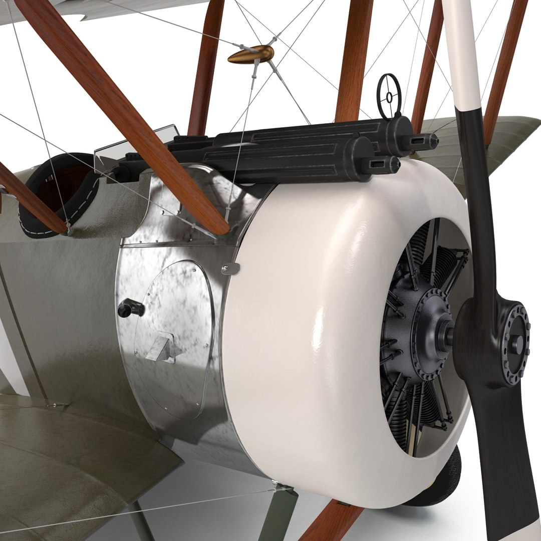 Obj British Wwi Biplane Fighter