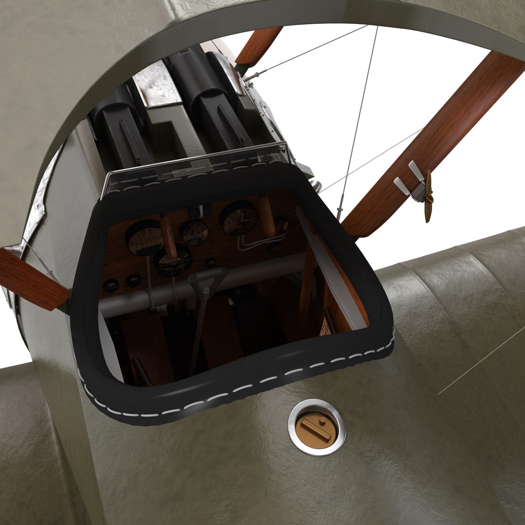 Obj British Wwi Biplane Fighter