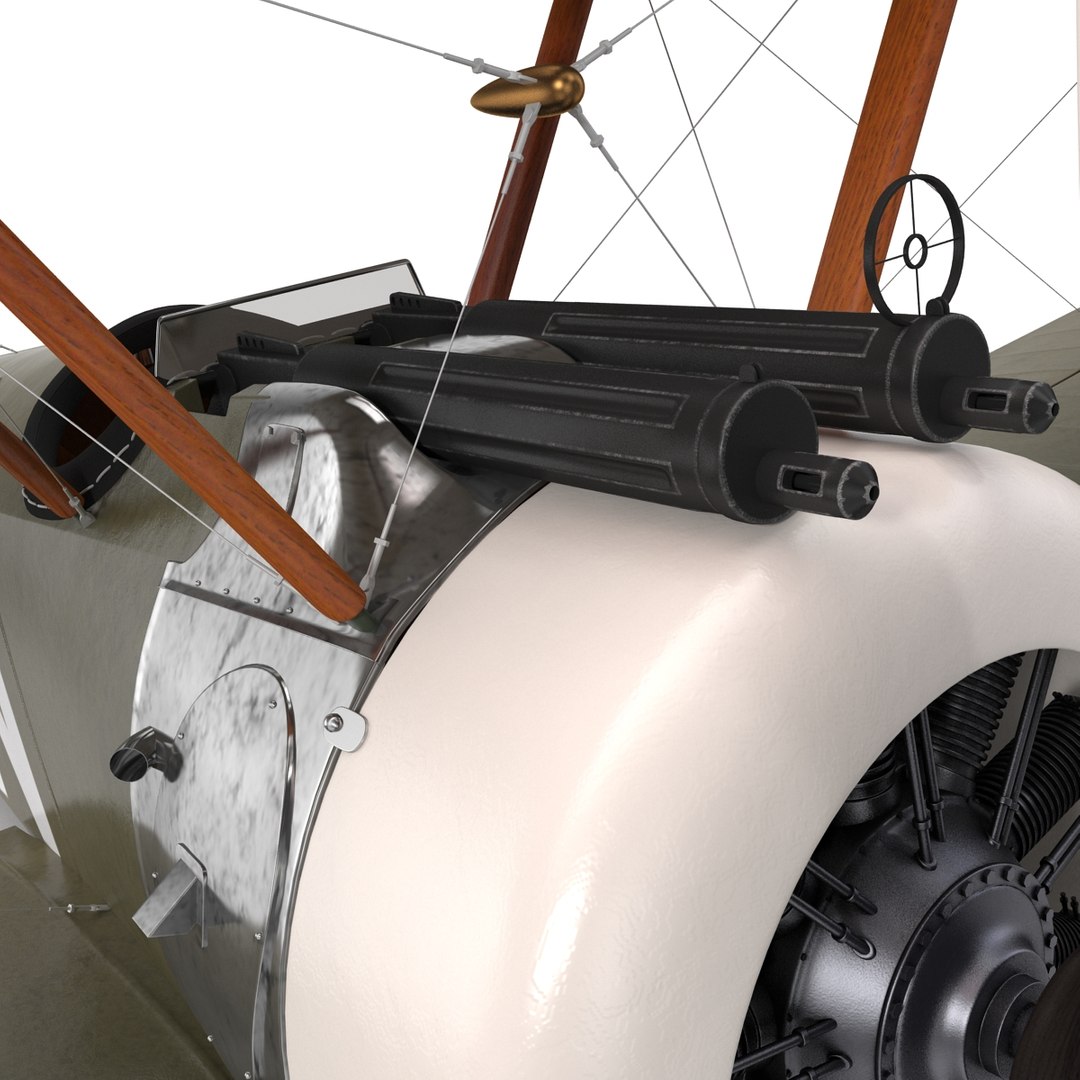 Obj British Wwi Biplane Fighter