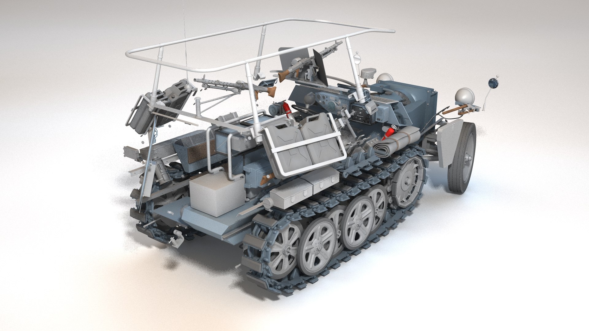 3D SdKfz 250 3 Leichter Funkpanzerwagen Model - TurboSquid 2187414