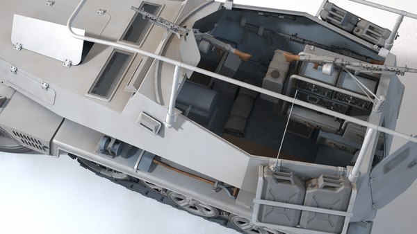 modelo 3d SdKfz 250 3 luces Funkpanzerwagen - TurboSquid 2187414