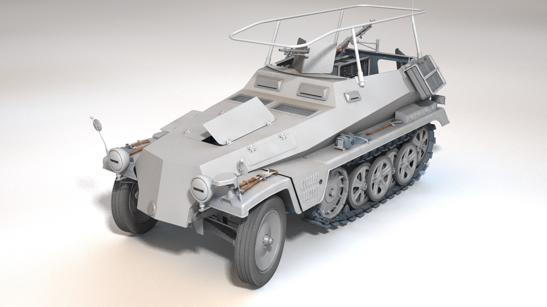 3D SdKfz 250 3 Leichter Funkpanzerwagen Model - TurboSquid 2187414