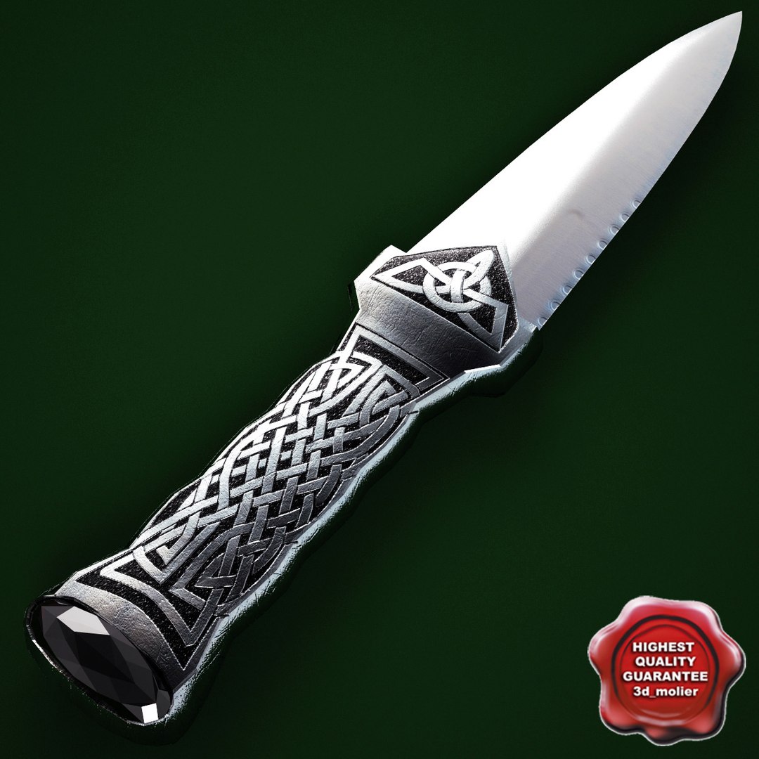 3d Knife Sgian Dubh