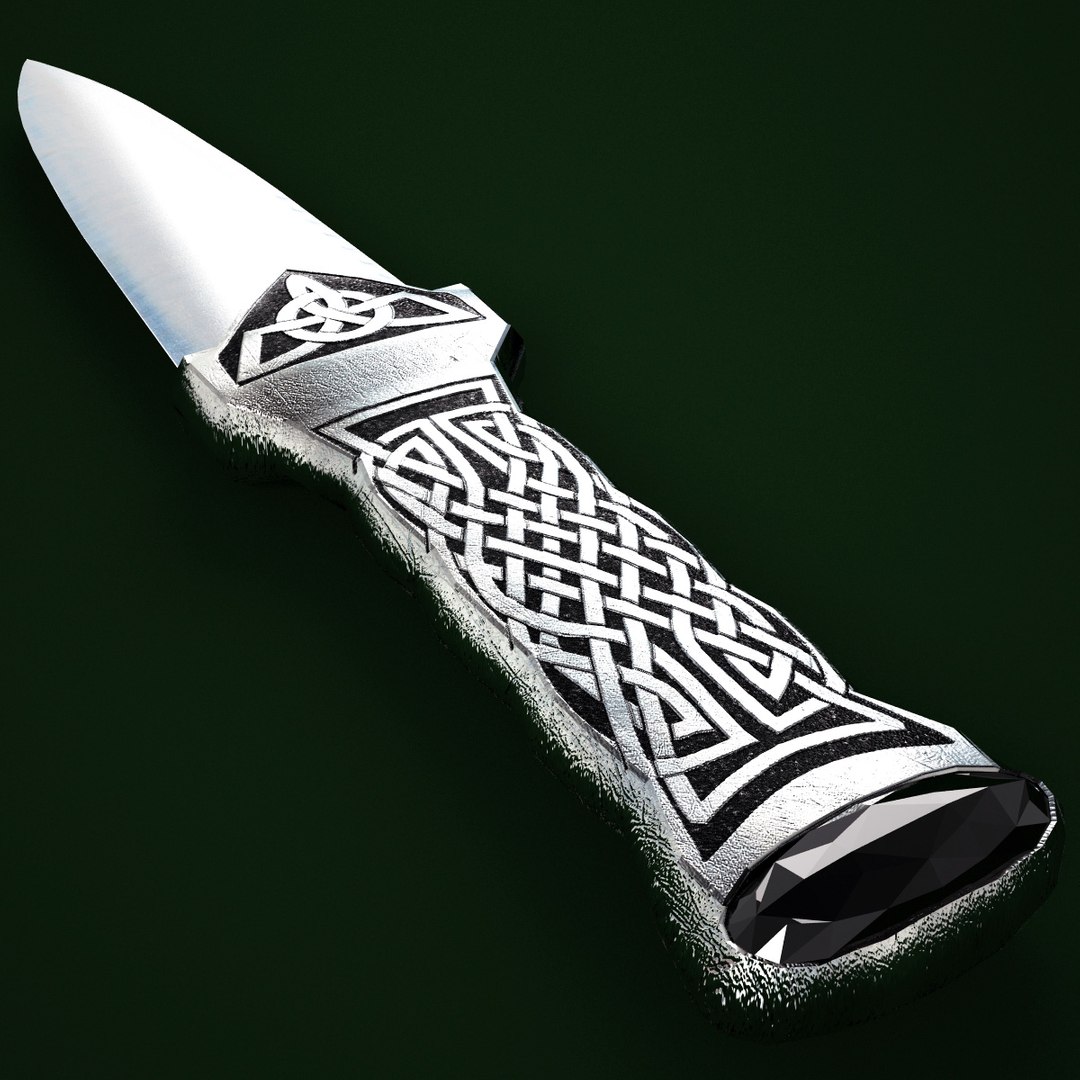 3d Knife Sgian Dubh