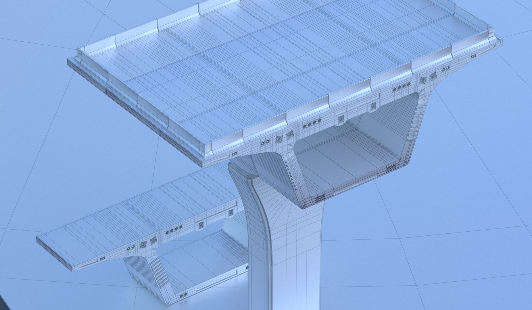 Highway Concrete Bridge Construction Model - TurboSquid 2175644