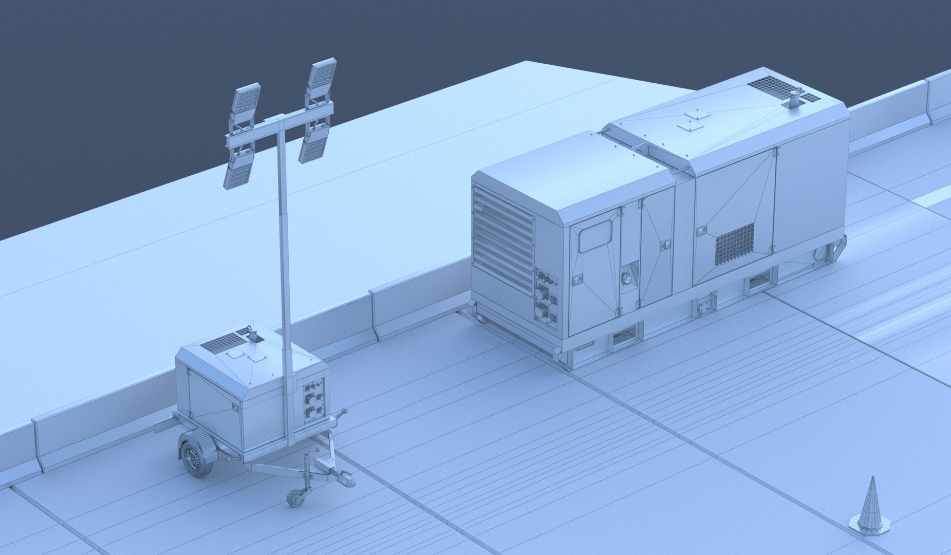 Highway Concrete Bridge Construction Model - TurboSquid 2175644