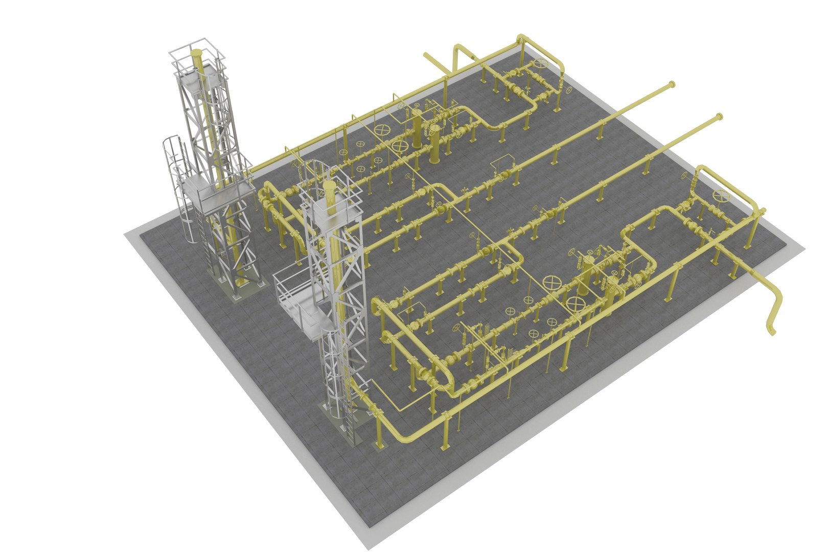 3D Model Gas Distribution Station - TurboSquid 1899103