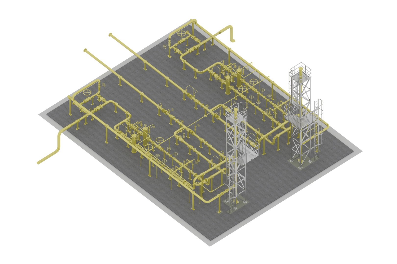 3D Model Gas Distribution Station - TurboSquid 1899103