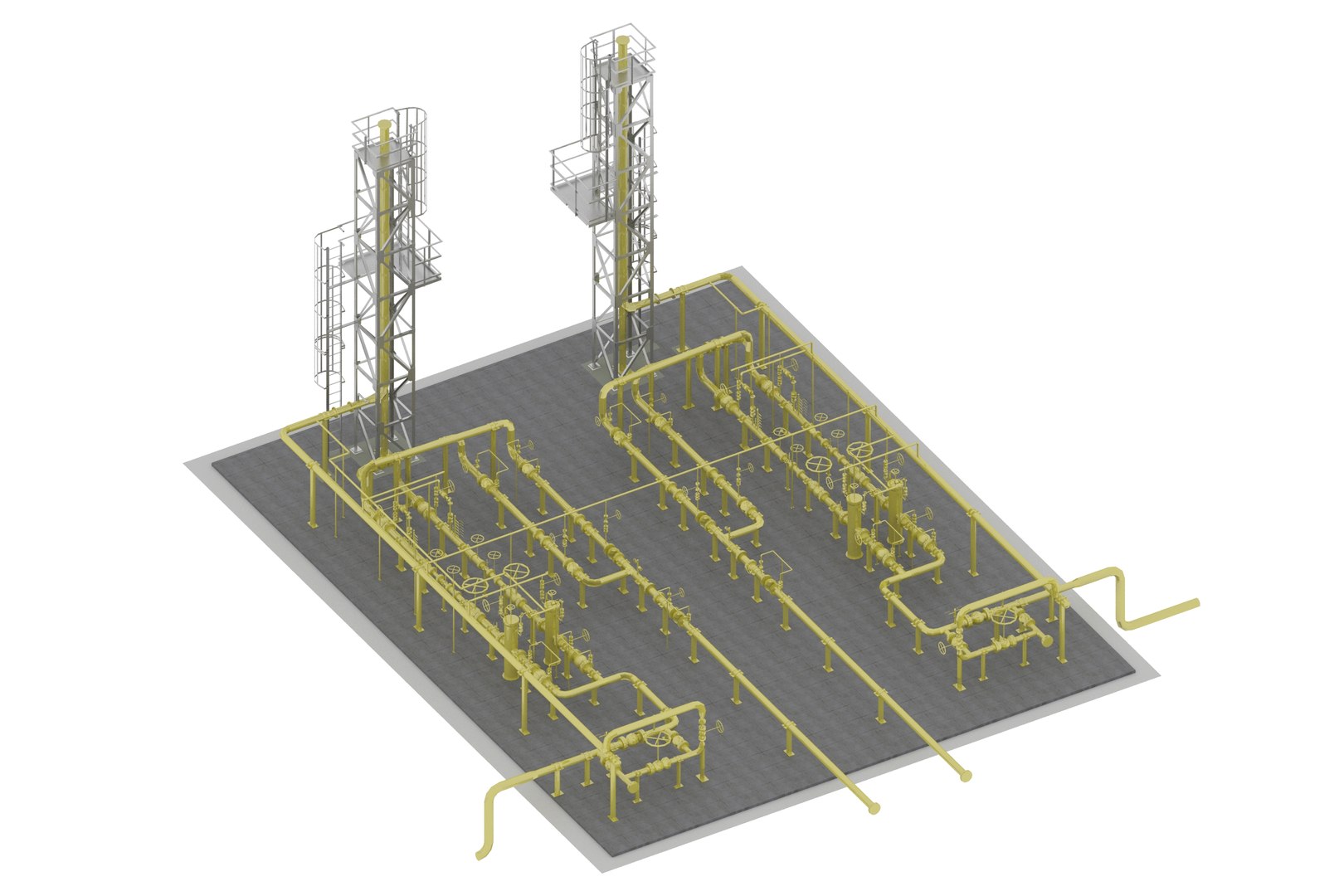 3D Model Gas Distribution Station - TurboSquid 1899103