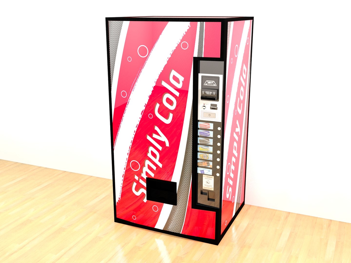 3ds Max Cola Vending Machine