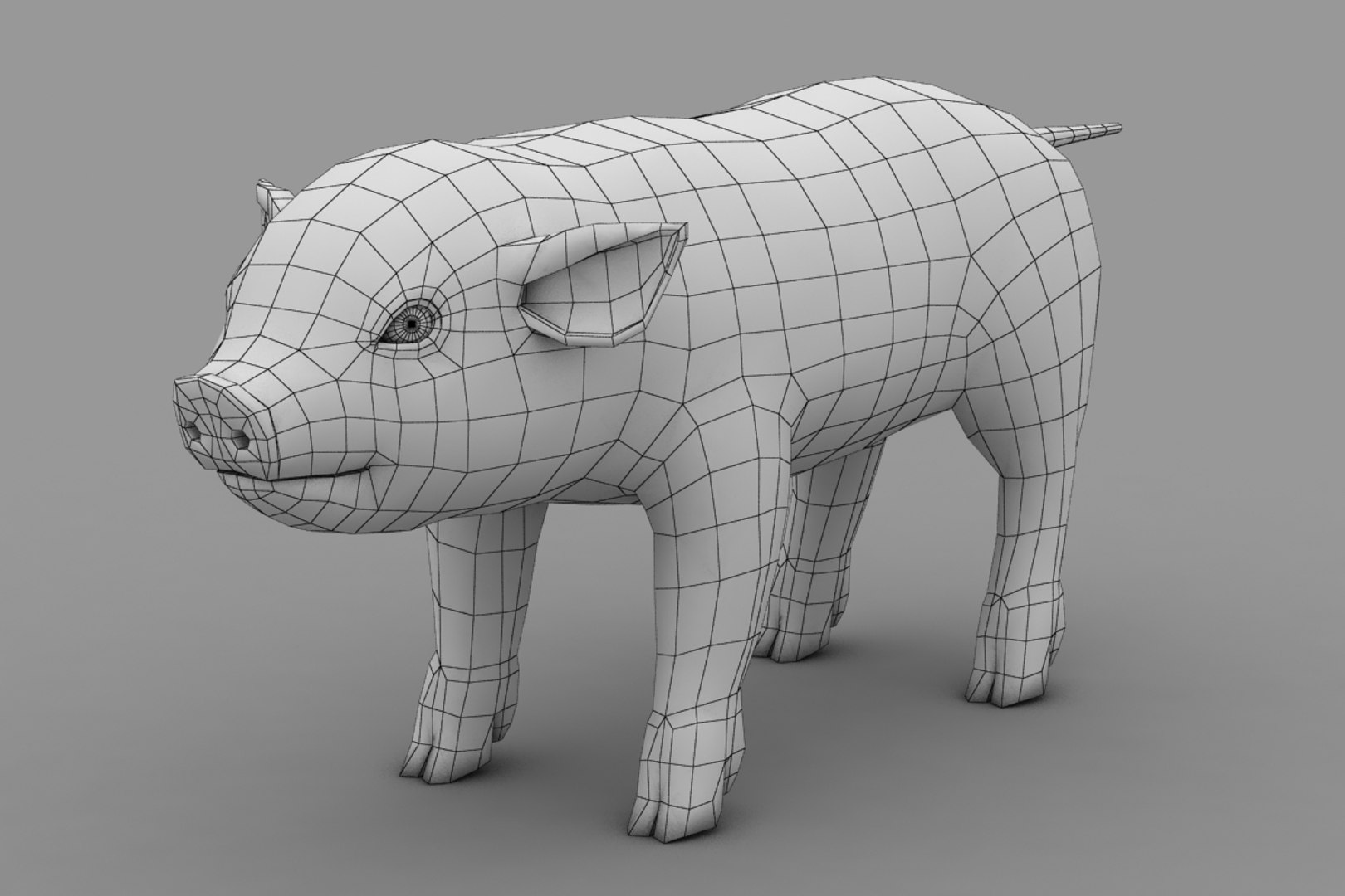3ds Max Pig Piggy