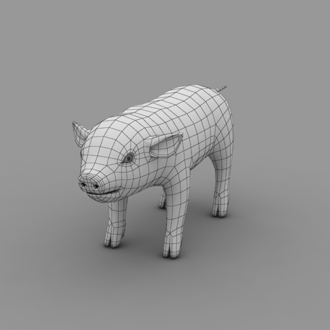 3ds Max Pig Piggy