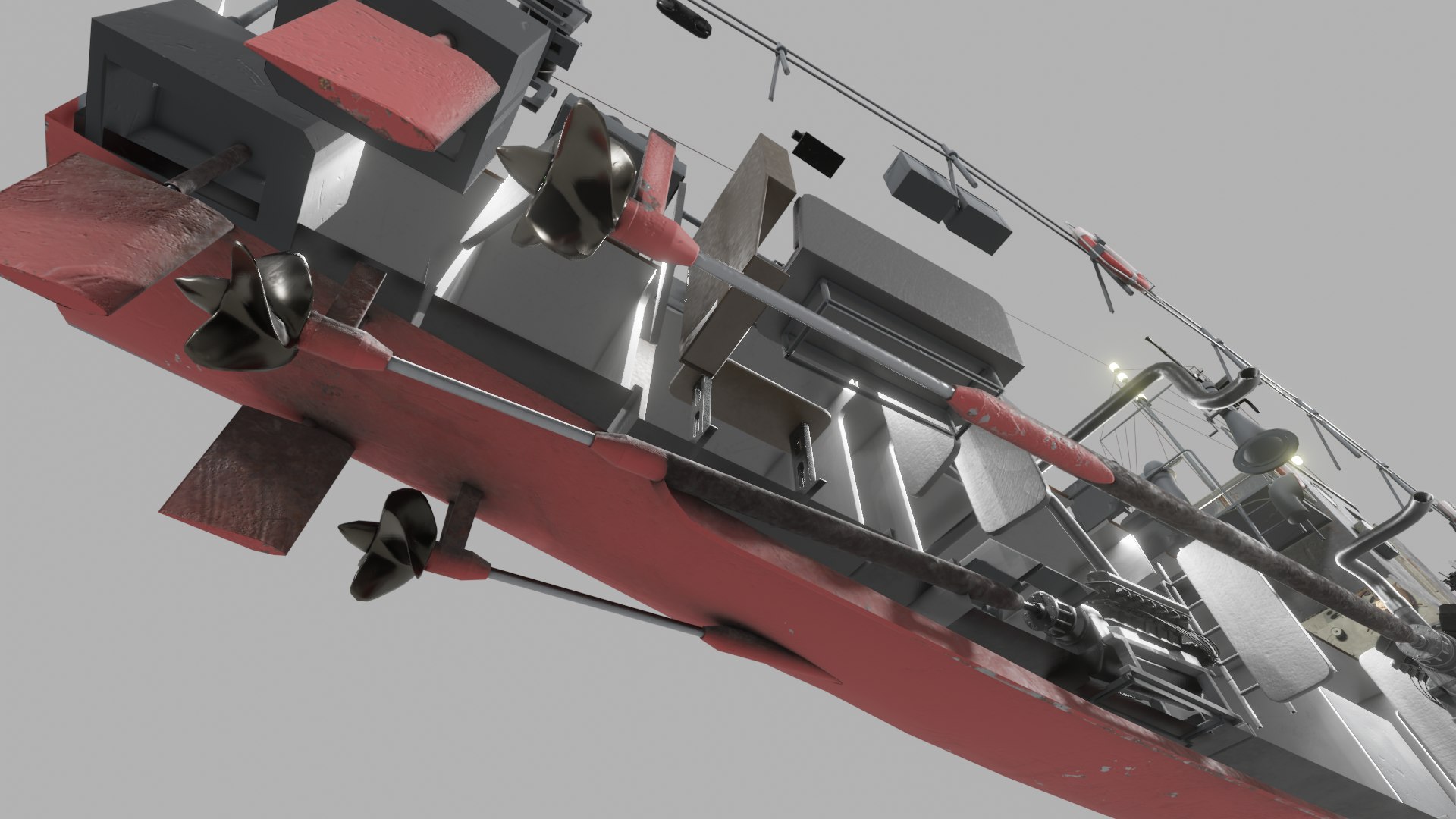 3D Model Small Sea Hunter Project MO-4 - TurboSquid 2015433