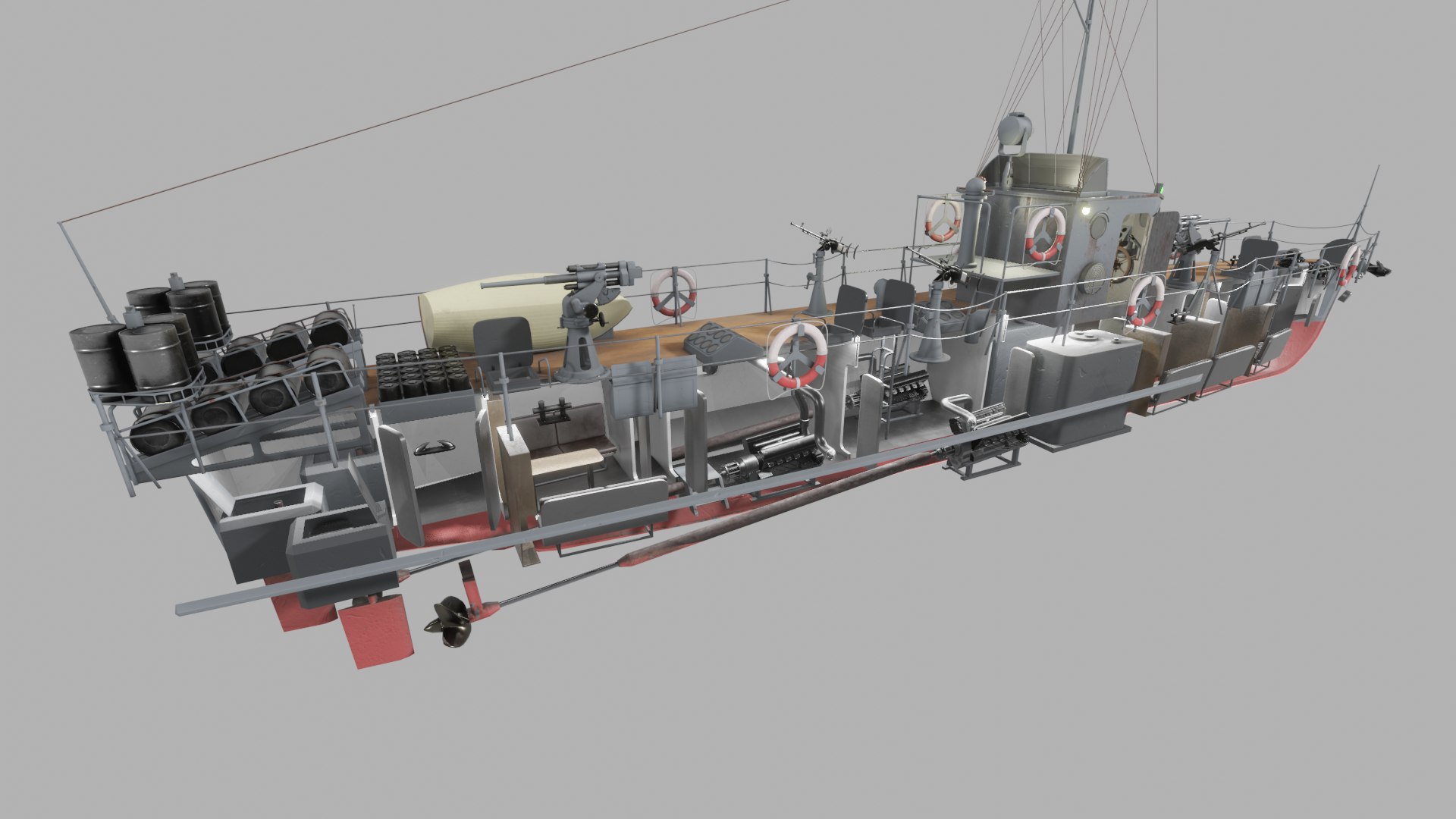 3D Model Small Sea Hunter Project MO-4 - TurboSquid 2015433