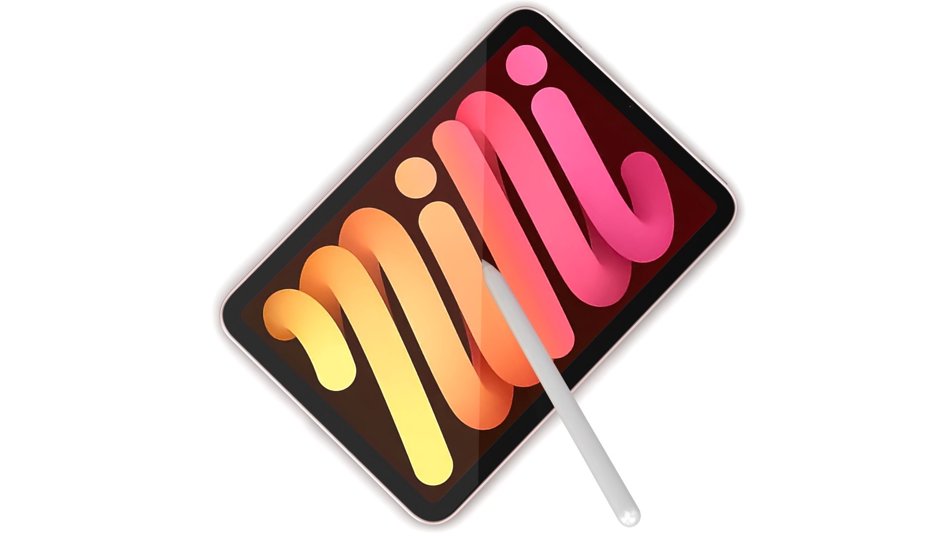 3D Apple iPad mini 2021 6th Generation Pink with Pencil - TurboSquid ...