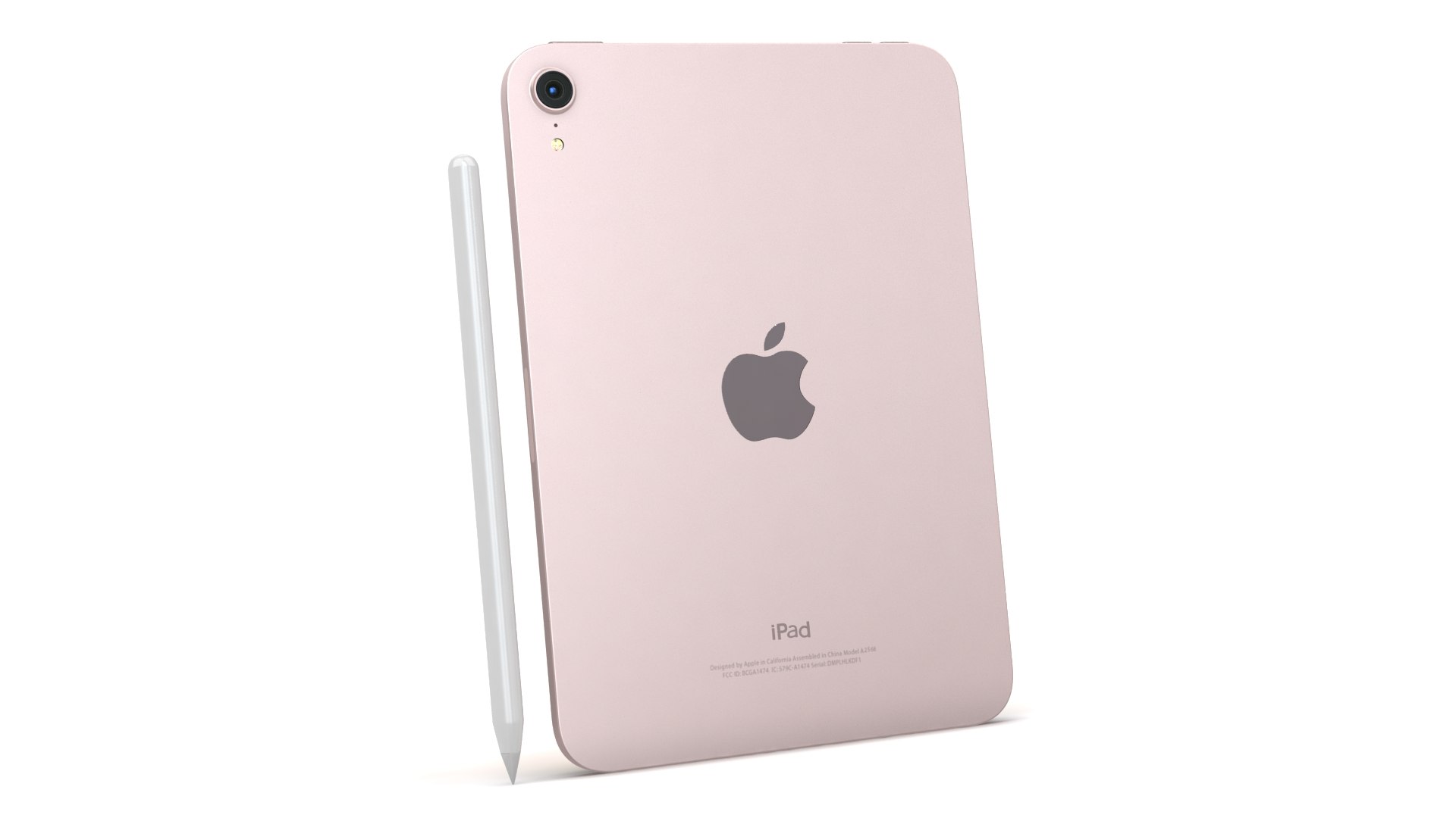 3D Apple iPad mini 2021 6th Generation Pink with Pencil - TurboSquid ...