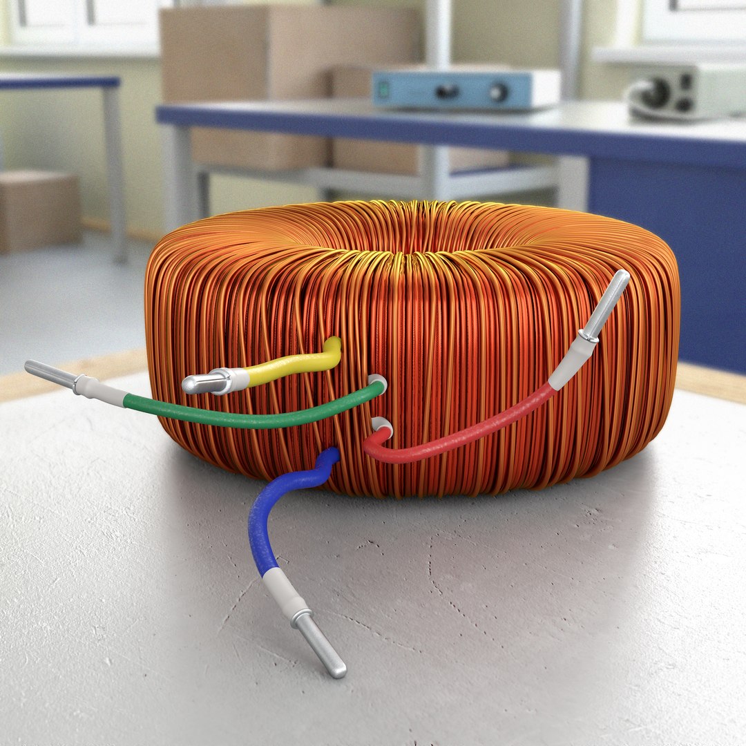 3d Model Electric Transformer Current