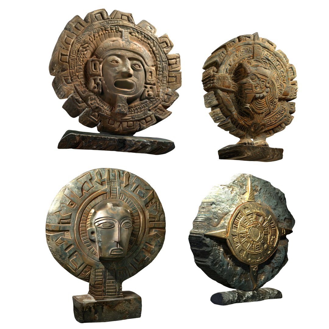 Mayan Artifacts Pack 4 3D - TurboSquid 2209527