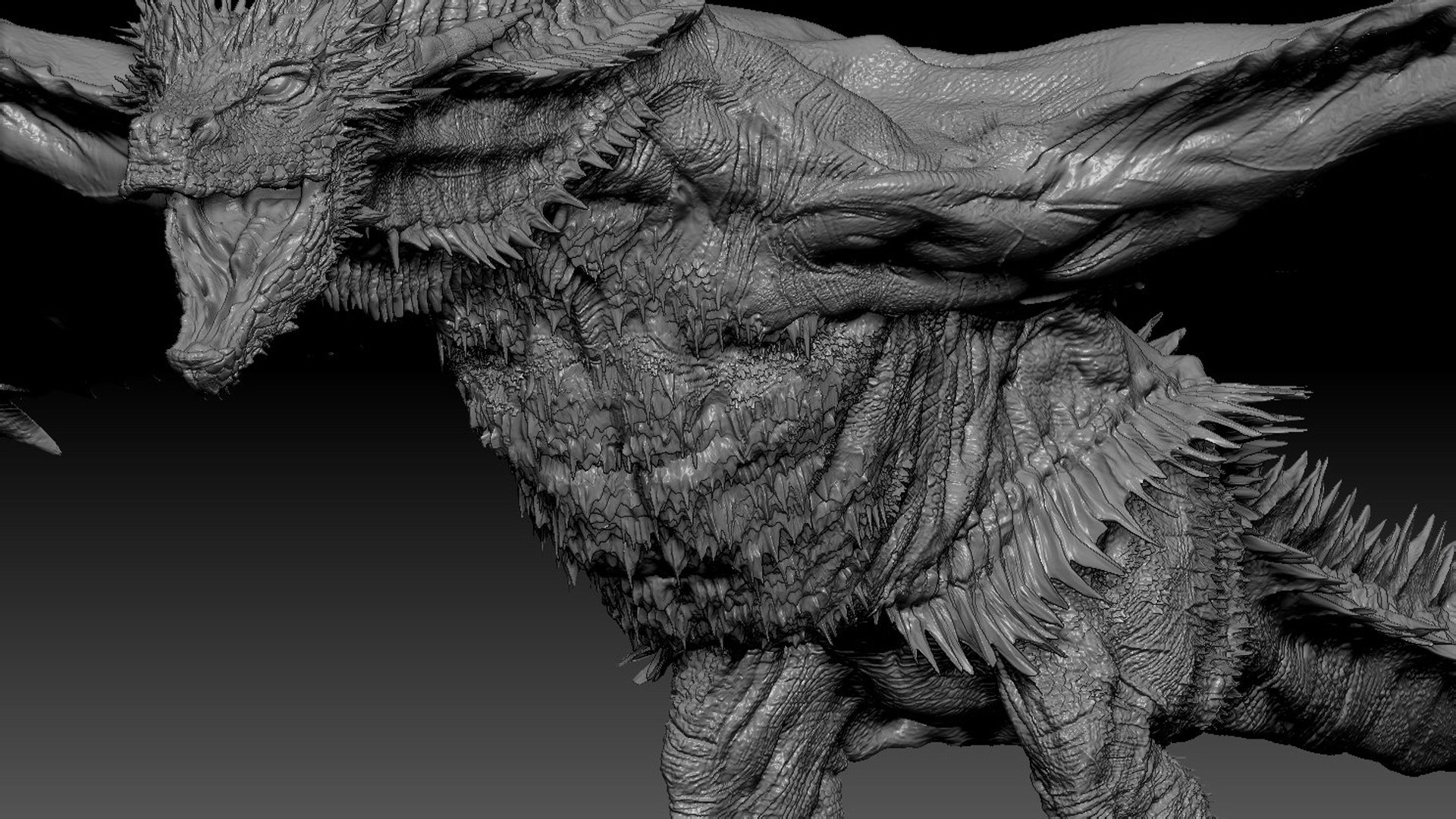 Dragon rig 3D - TurboSquid 1305100