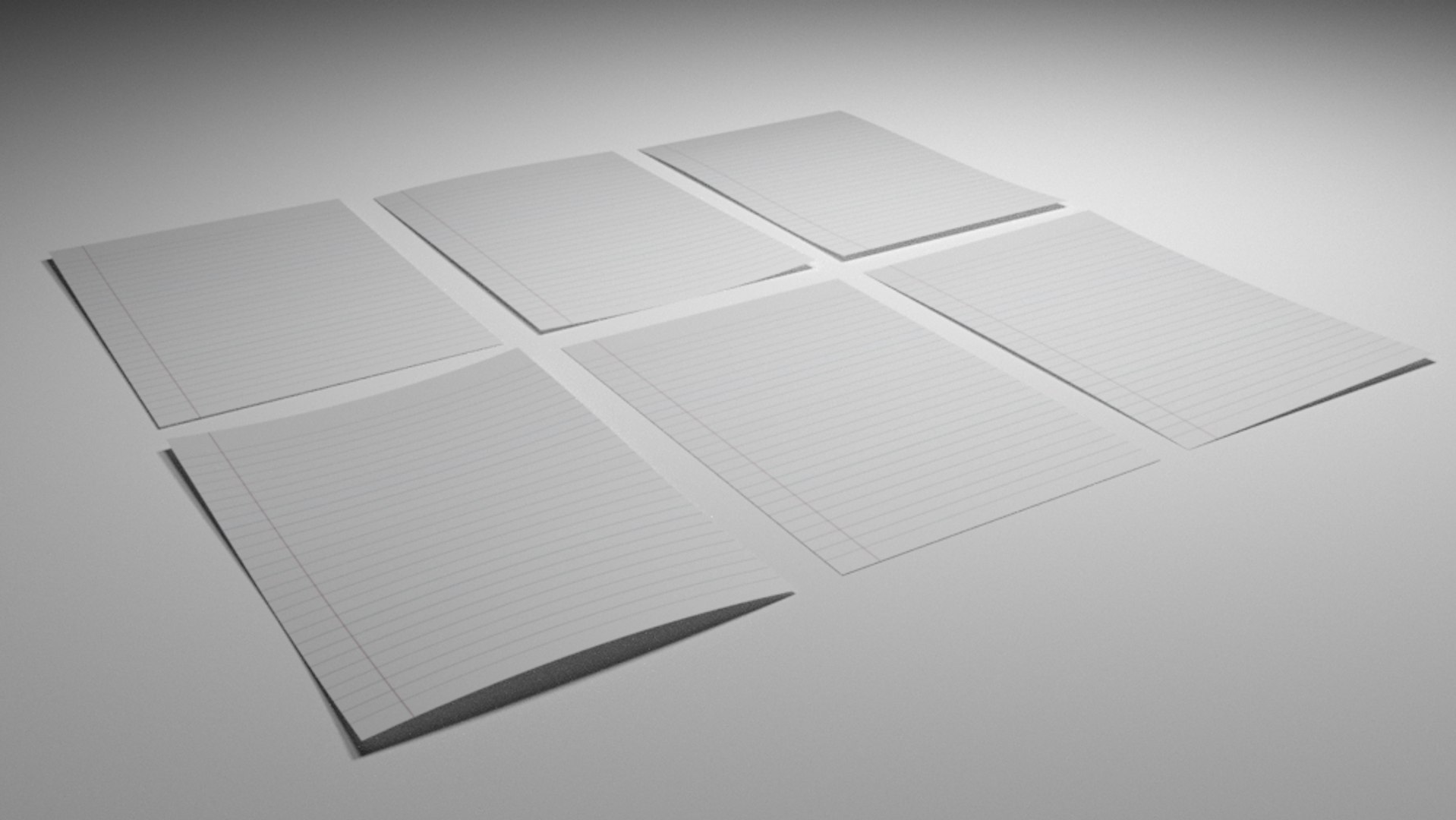 3D A4 Paper Model - TurboSquid 1591739