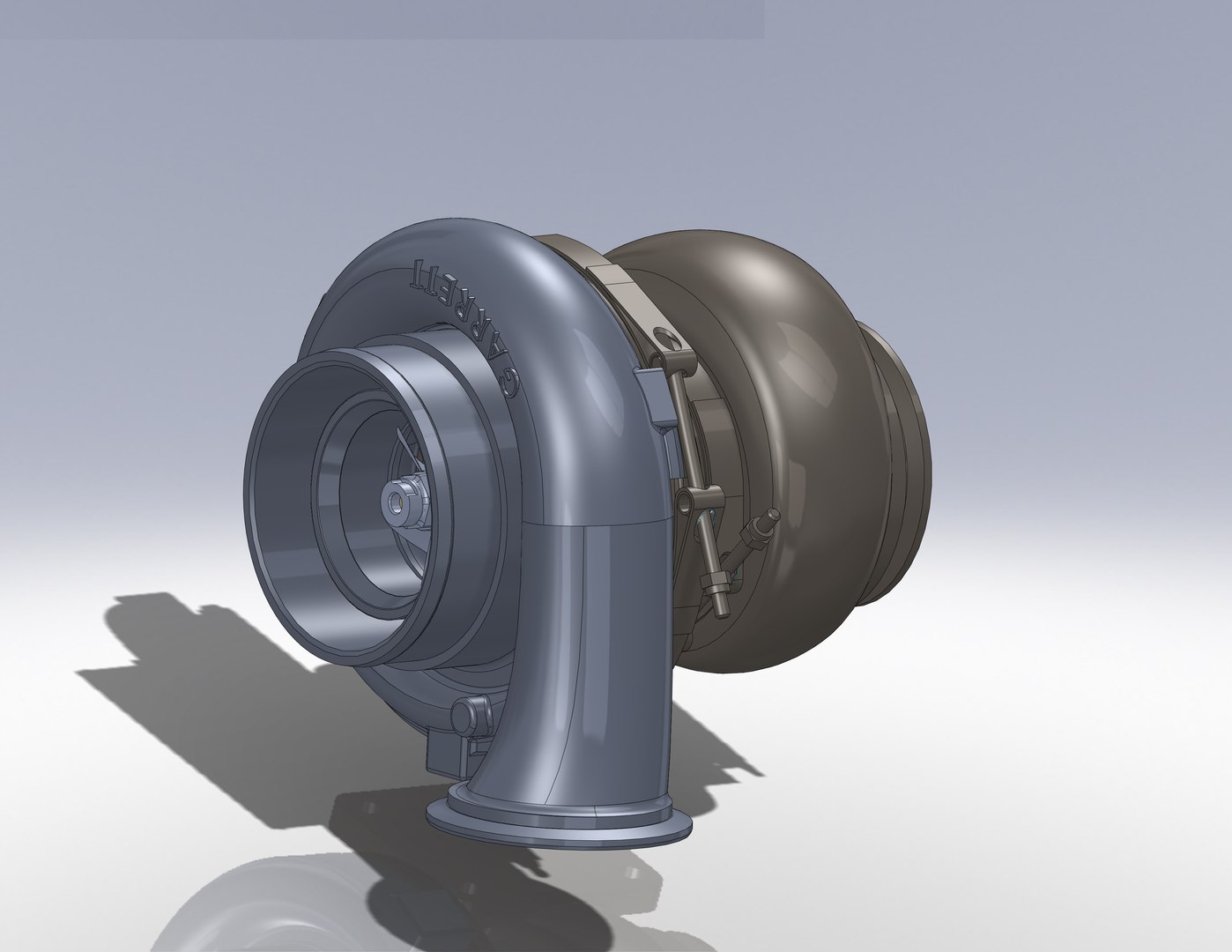 Garrett Turbocharger 3d Model