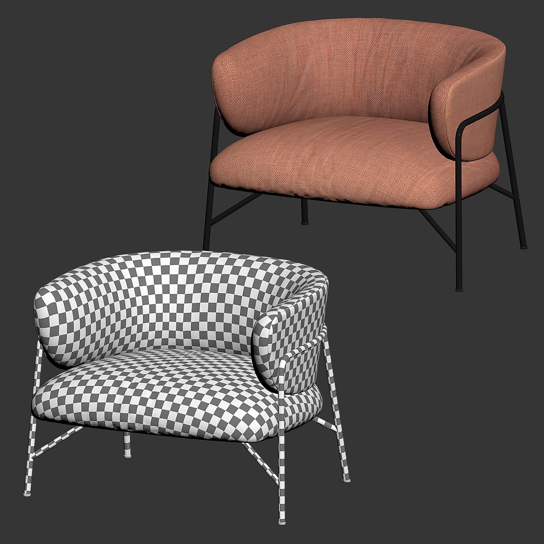 SAMURAI Armchair Lounge Low 3D Model - TurboSquid 1972885