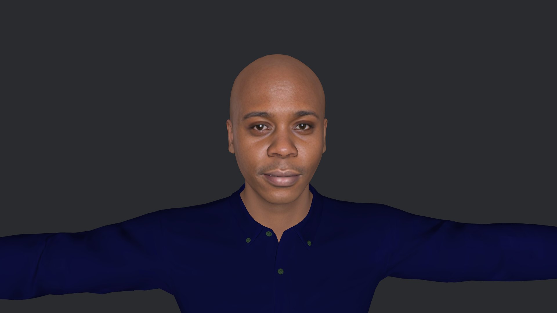 Dave Chappelle Hyper Realistic Full Body Fully Rigged 3D Character 3D ...
