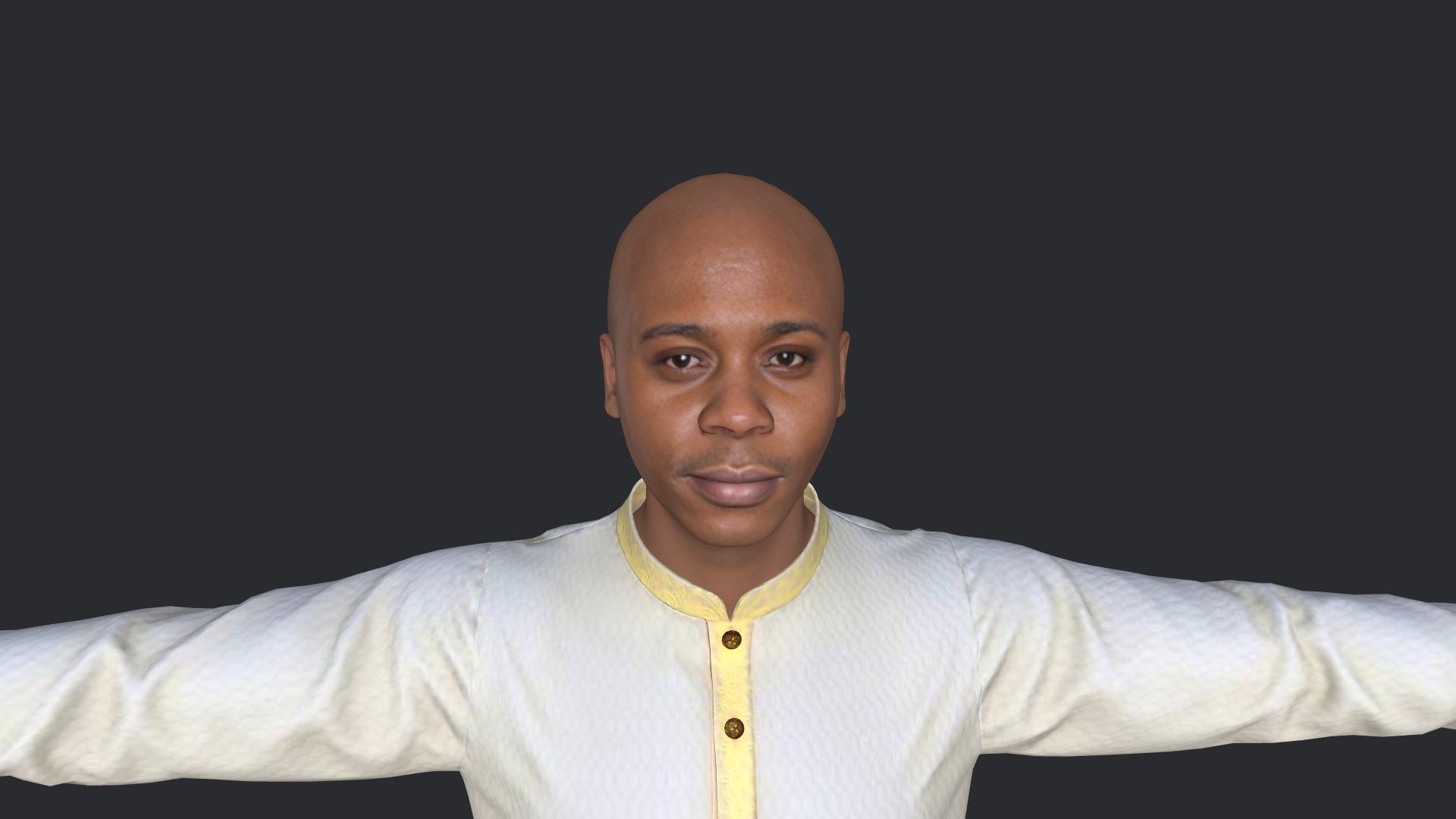 Dave Chappelle Hyper Realistic Full Body Fully Rigged 3D Character 3D ...