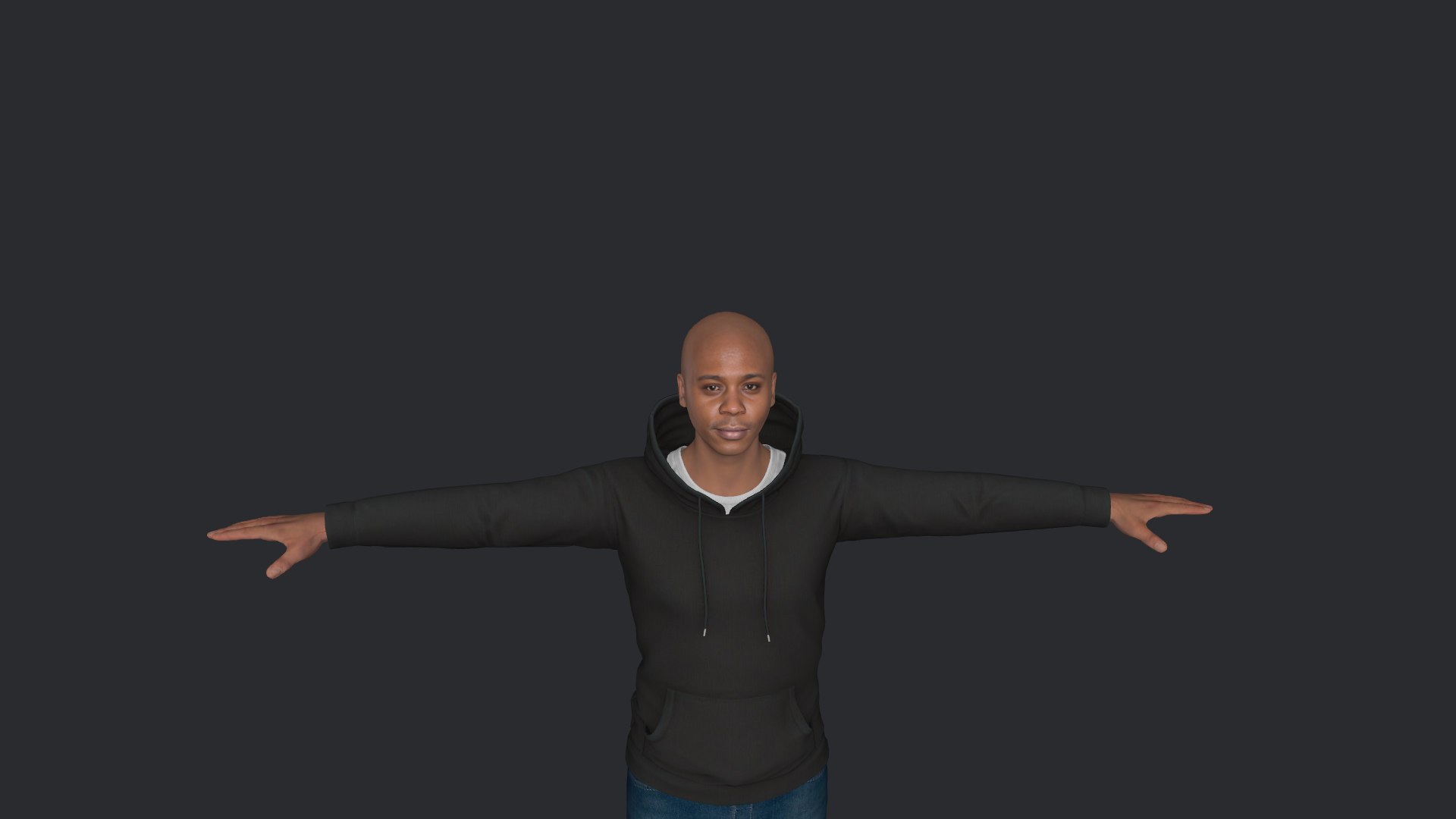 Dave Chappelle Hyper Realistic Full Body Fully Rigged 3D Character 3D ...