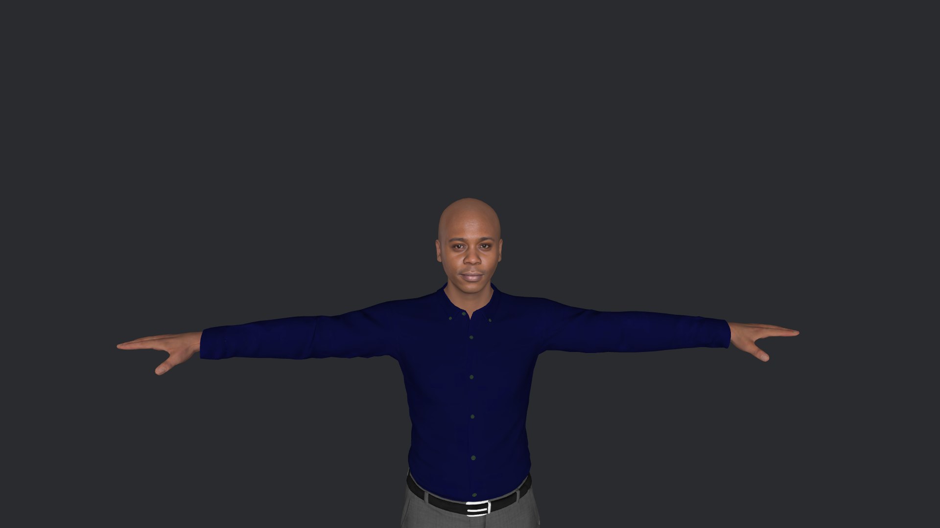 Dave Chappelle Hyper Realistic Full Body Fully Rigged 3D Character 3D ...