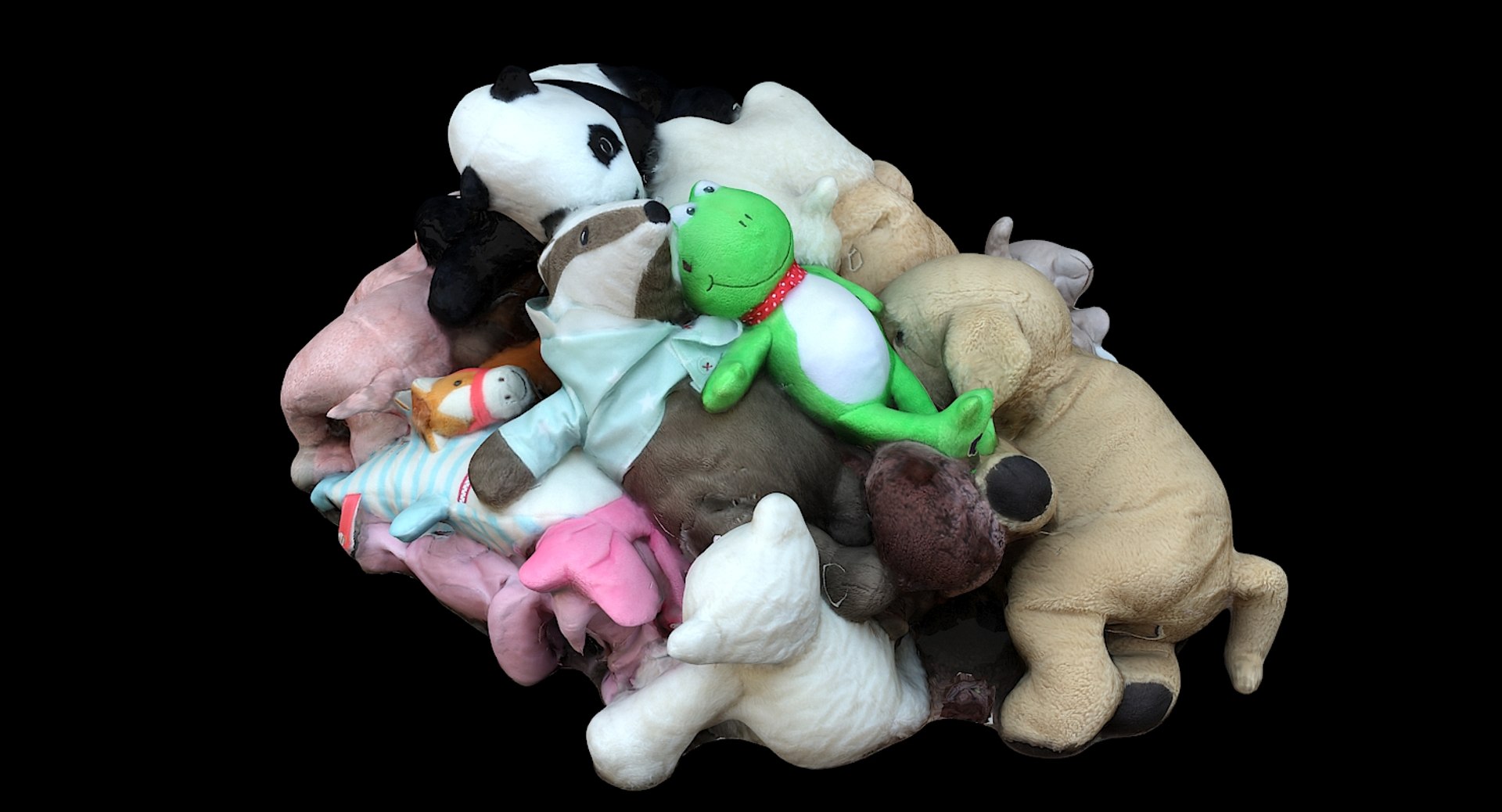 3D Pile Plush Animals - TurboSquid 1319829