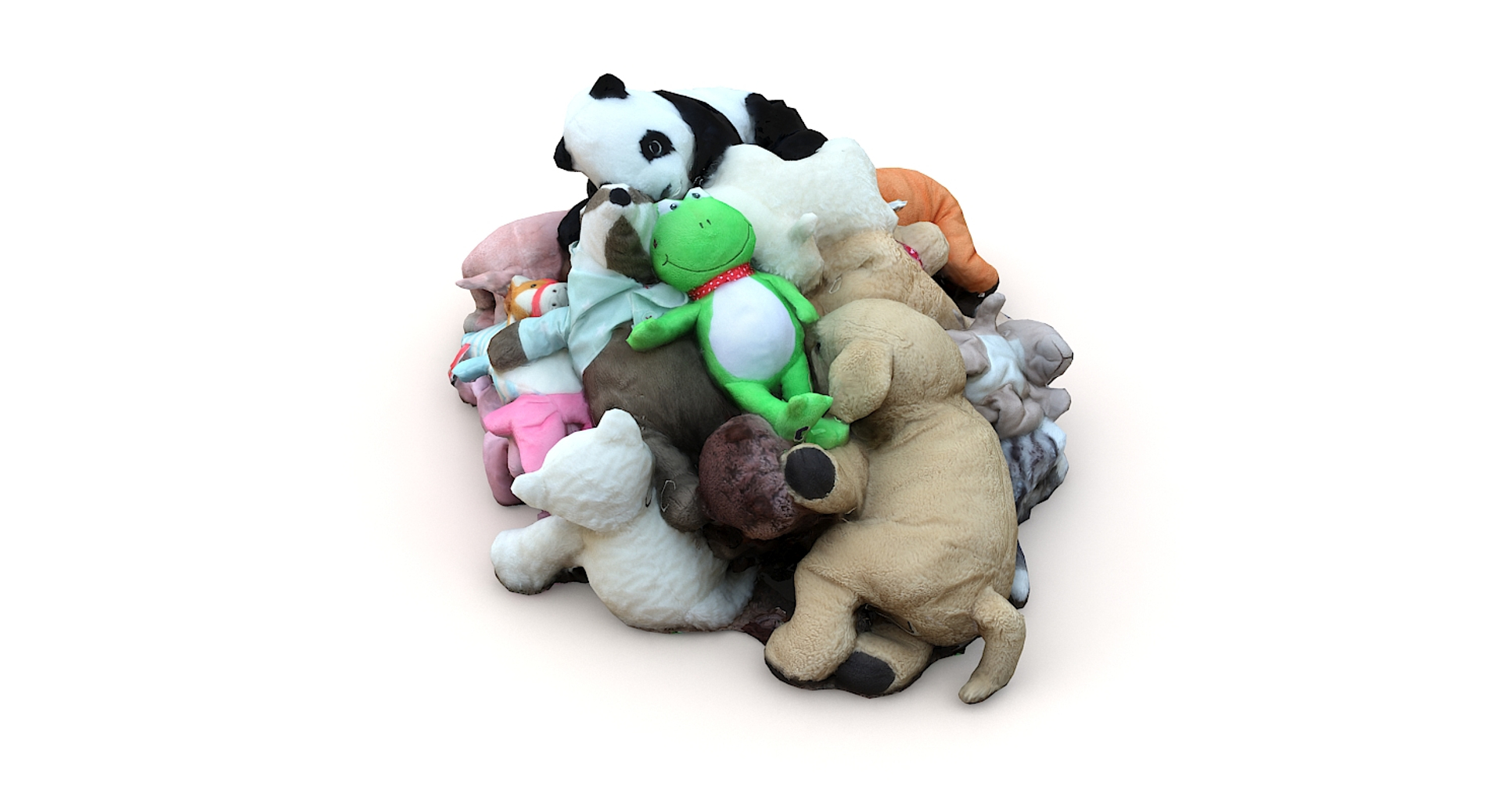 3D Pile Plush Animals - TurboSquid 1319829