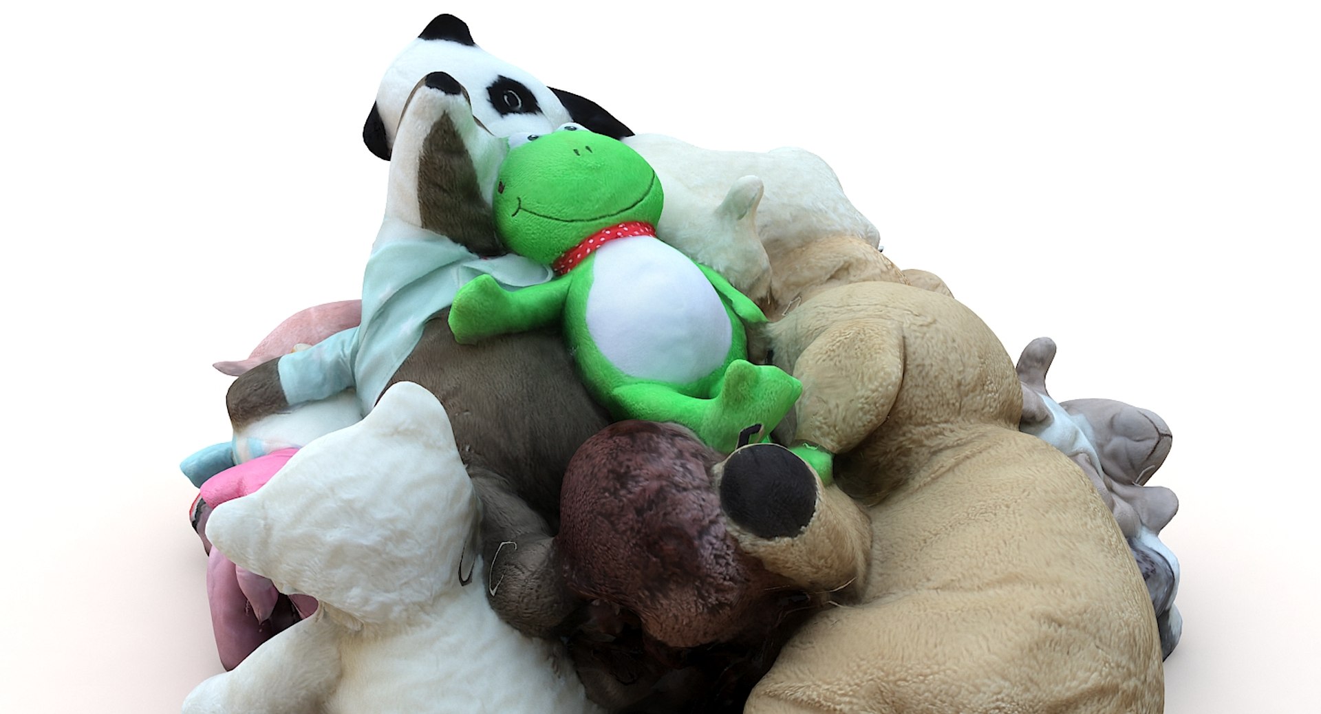 3D Pile Plush Animals - TurboSquid 1319829