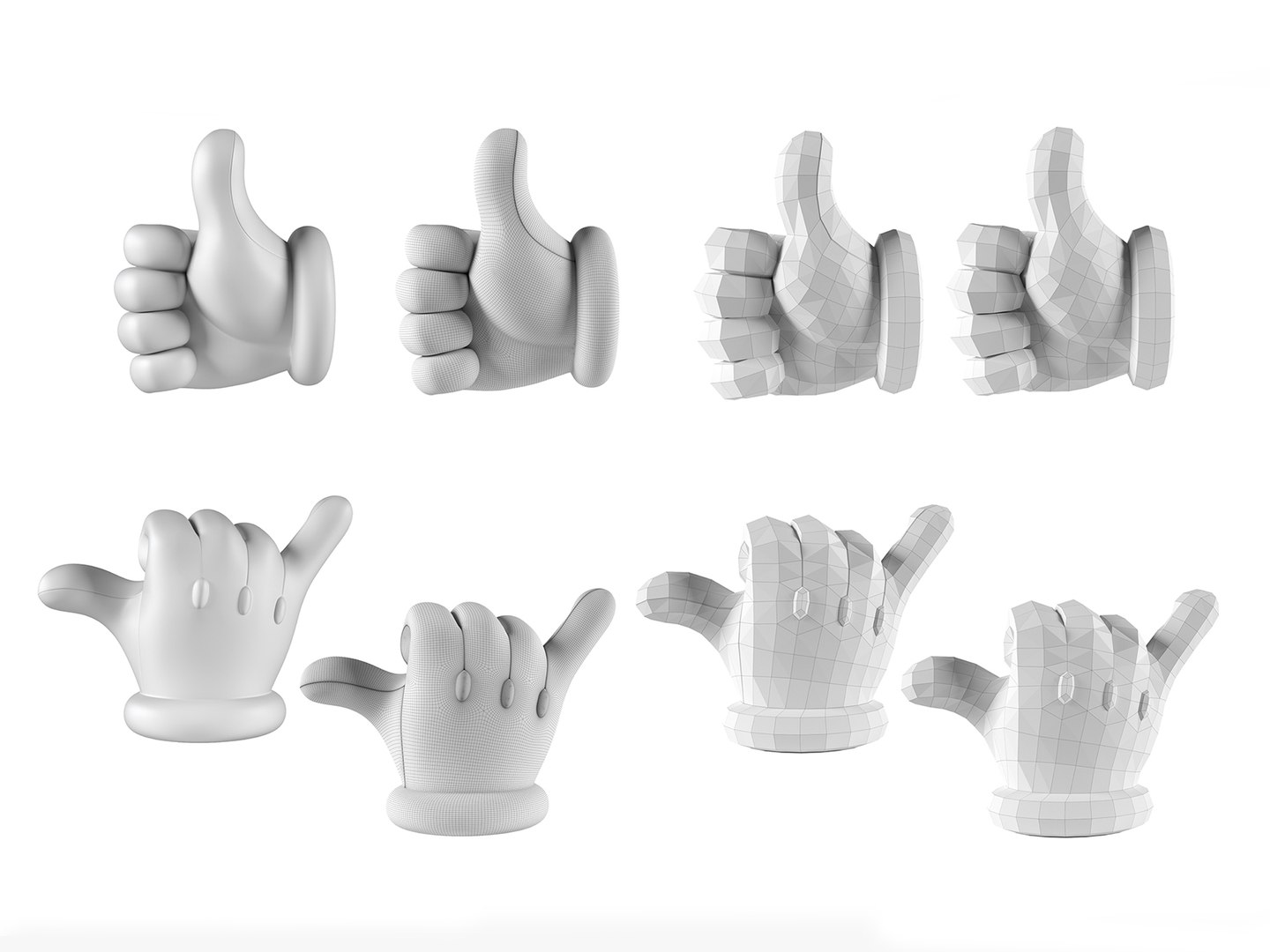 3D Mario Hand - Pack 01 - TurboSquid 2456567