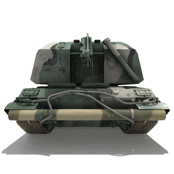 realistic howitzer msta-s 3d model