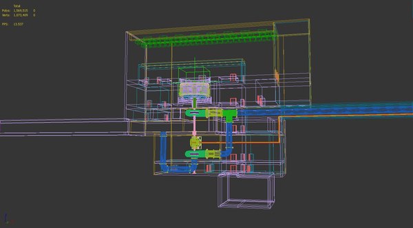 Pumped Storage Hydro Electric Power Plant 3D model - TurboSquid 1746199