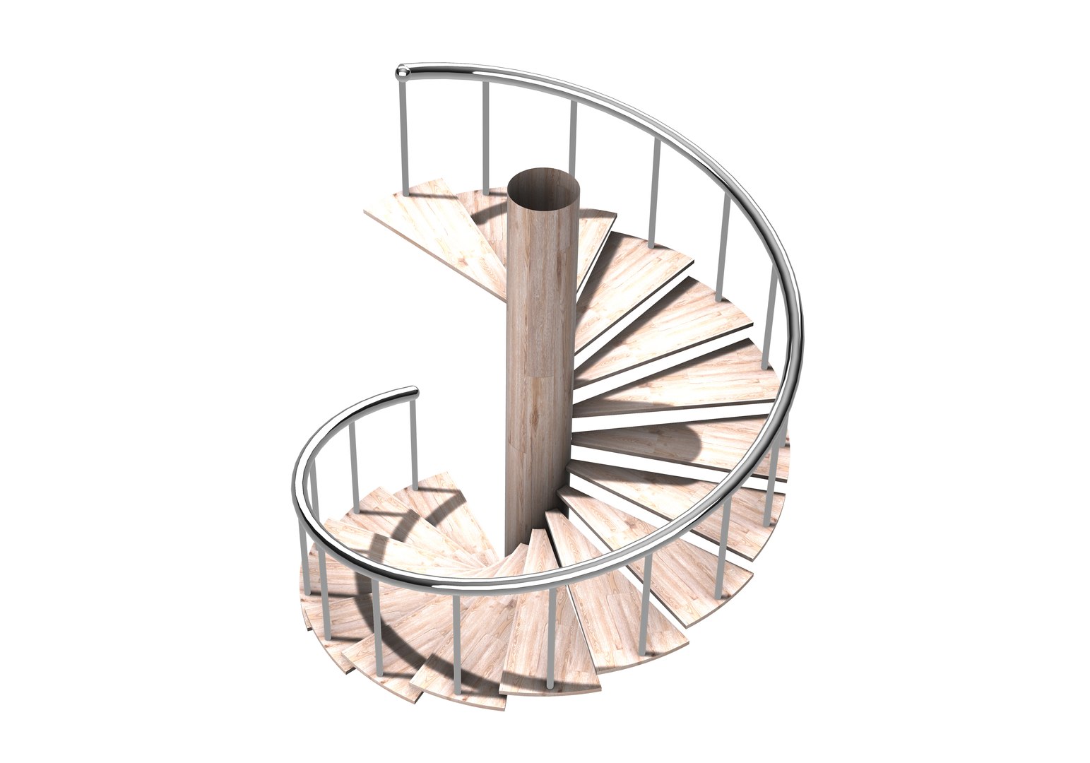 3D Spiral Stairs Model - TurboSquid 2019869