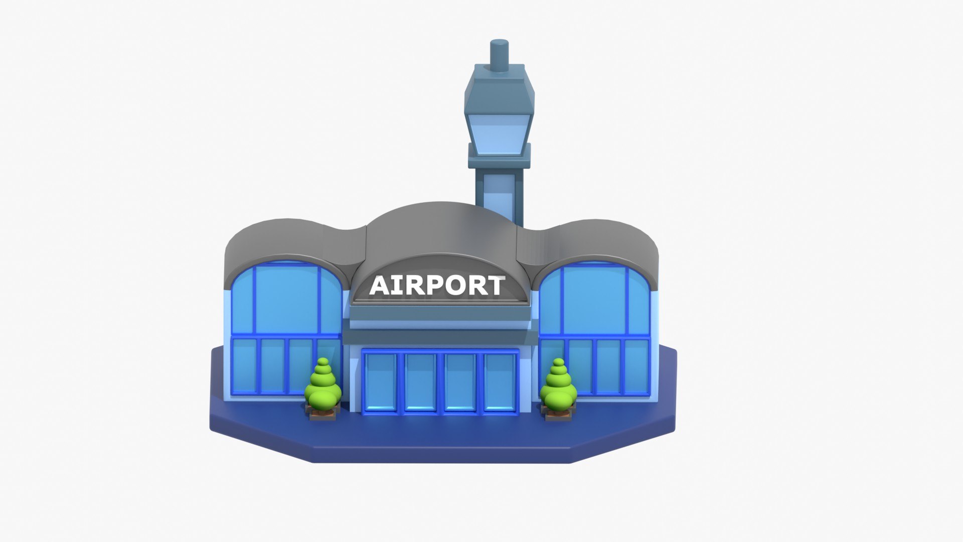 3D Airport 3D Illustration - TurboSquid 2236231