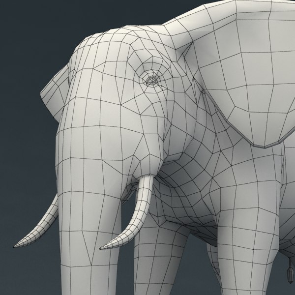 rigged elephant 3d 3ds