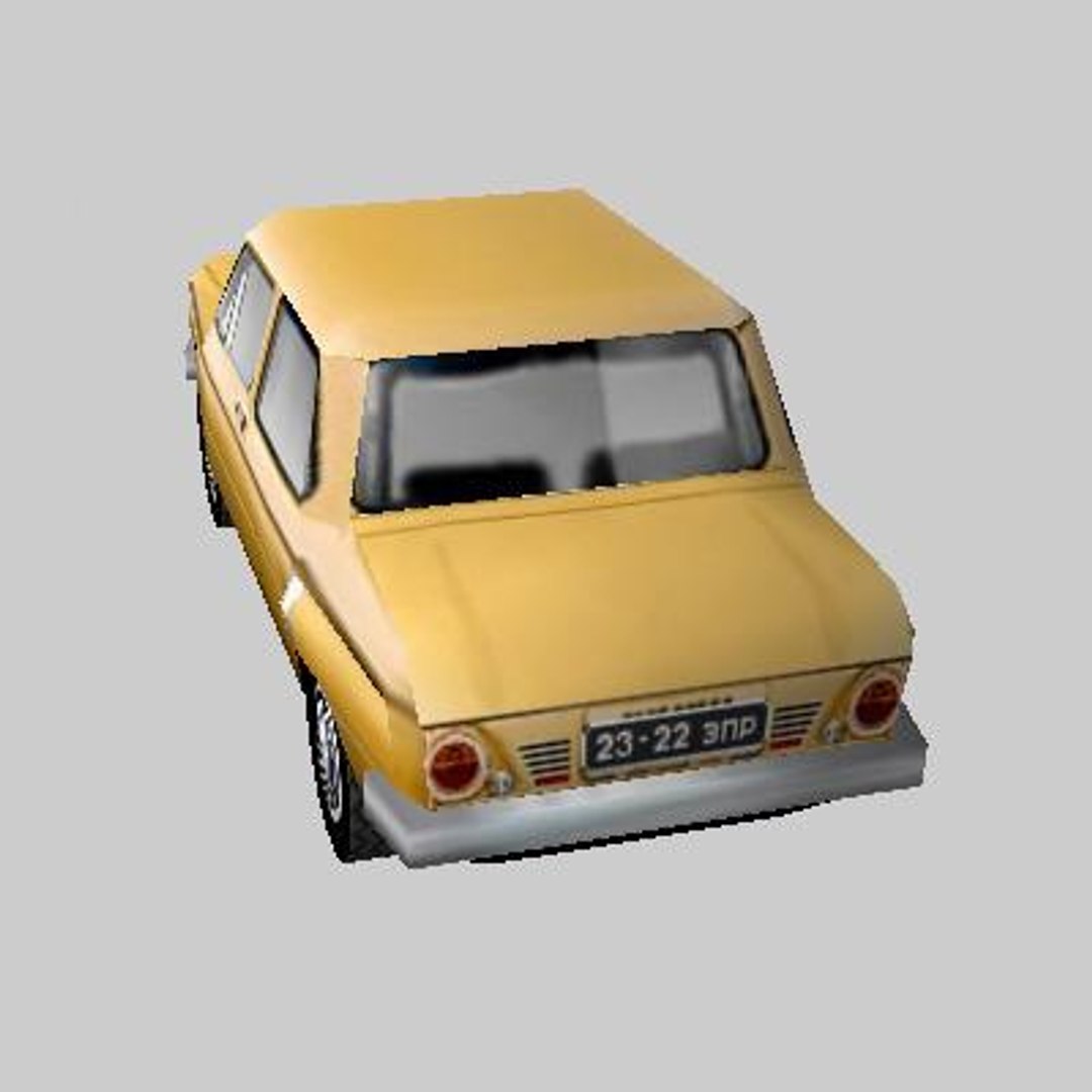 Ussr Cars 1980x 3d Model