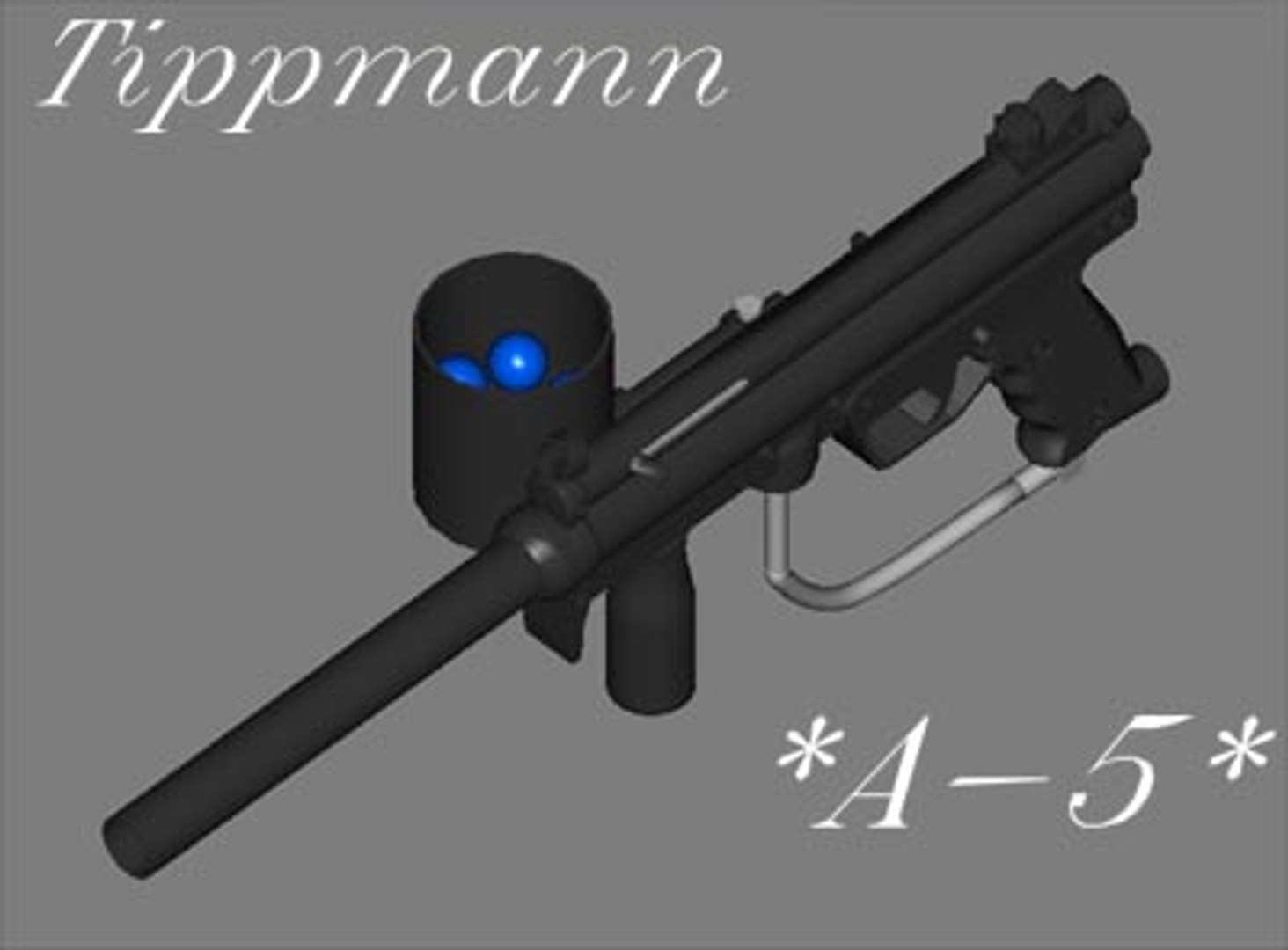 Tippmann A-5 Paintball Guns 3d Model