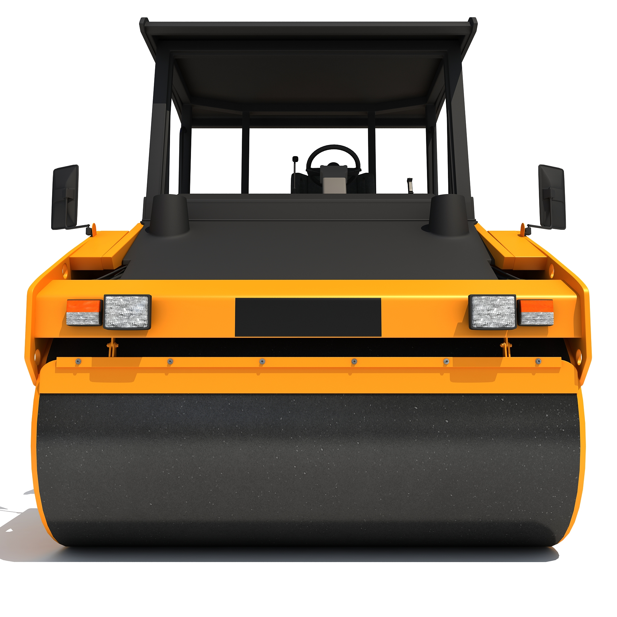 3d model of asphalt road roller