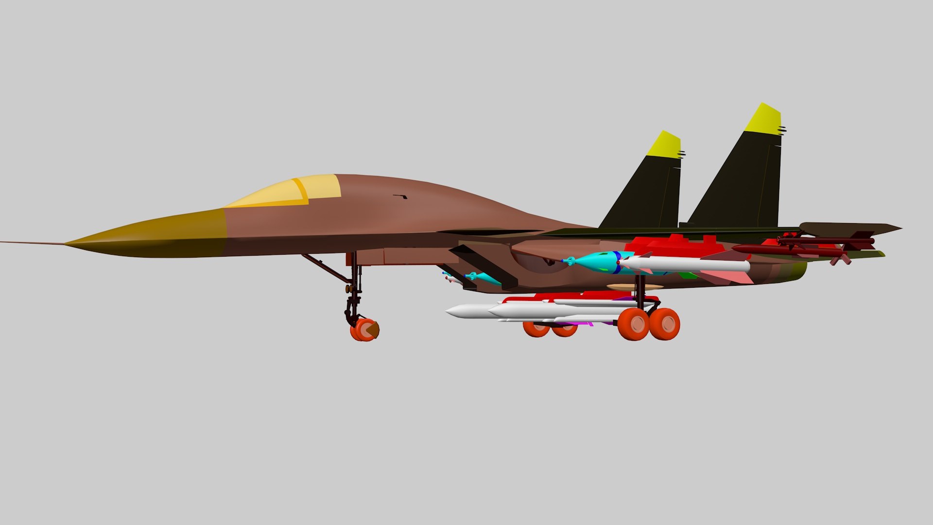 3D Model Sukhoi SU-34 AIRCRAFT - TurboSquid 2085962